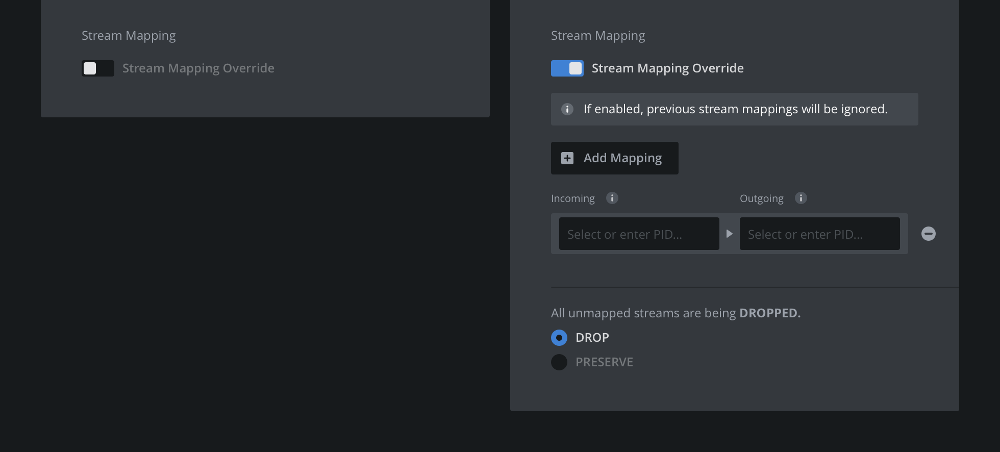 Configure stream mapping – LTN help center